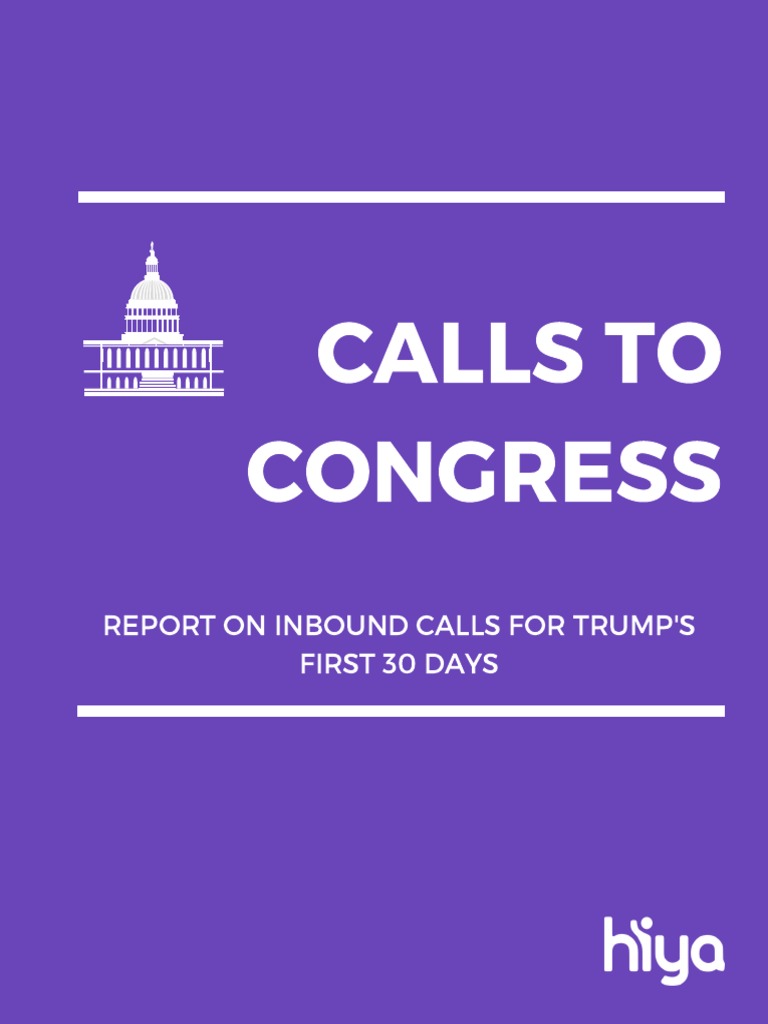 Calls To Congress Report | PDF | American Government | United States ...