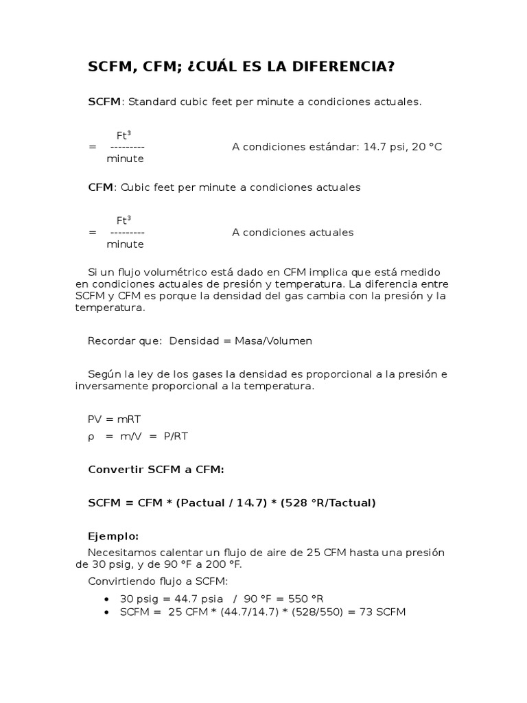 SCFM y CFM | PDF