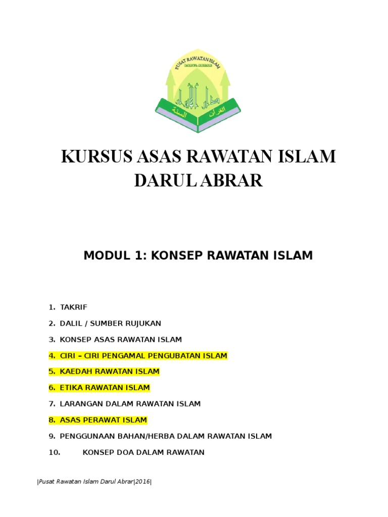 Modul Handout Kursus | PDF