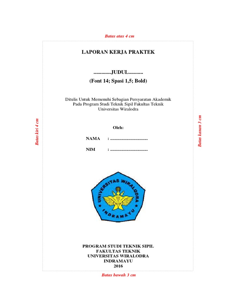 Format Laporan Kerja Praktek | PDF
