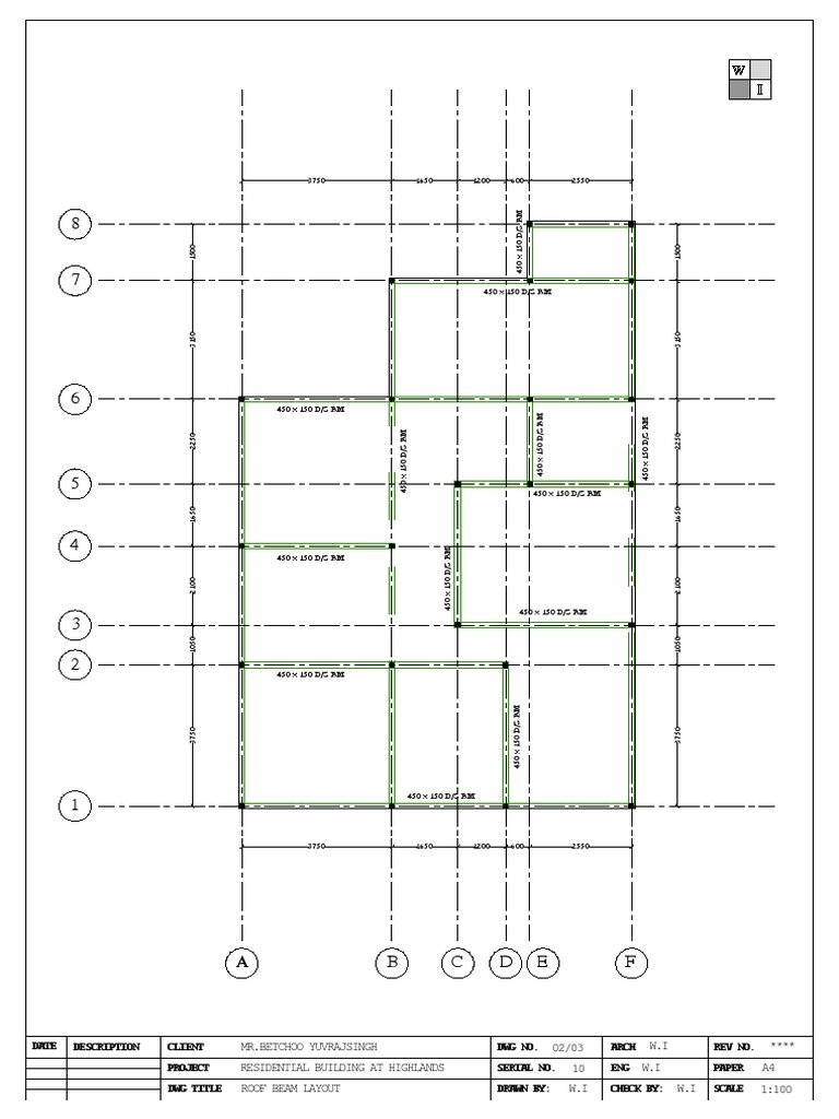 10-02 - Roof Beam Layout | PDF