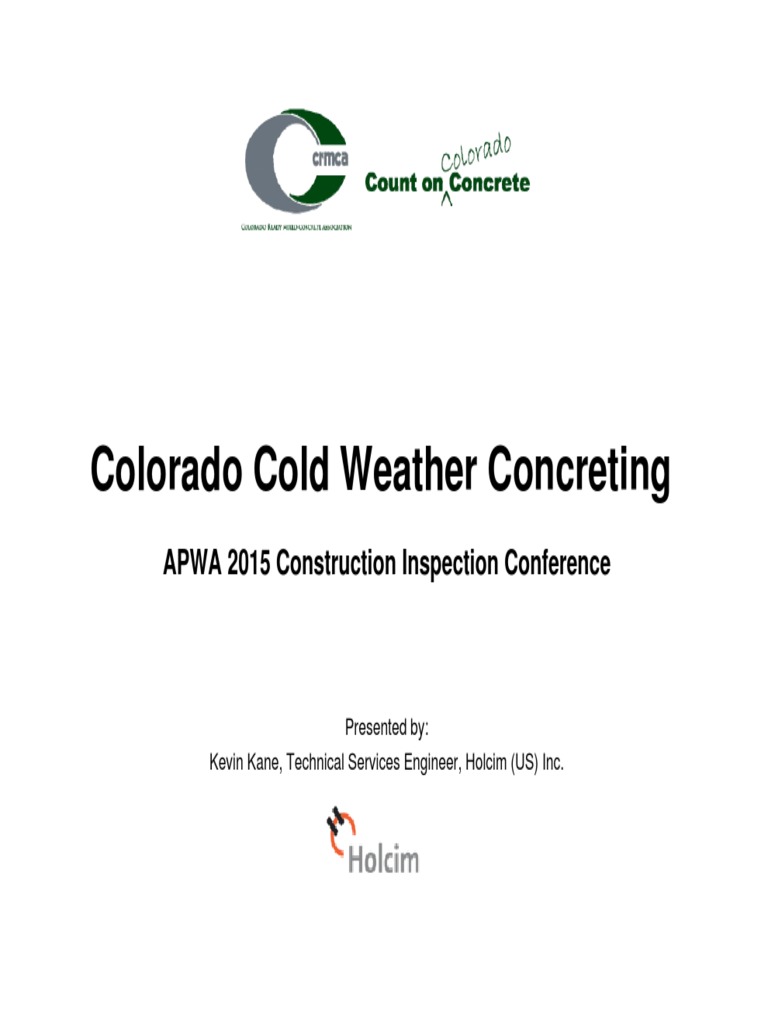 Cold Weather Concreting | PDF | Concrete | Building Engineering