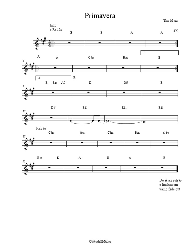 Primavera - Tim Maia | PDF