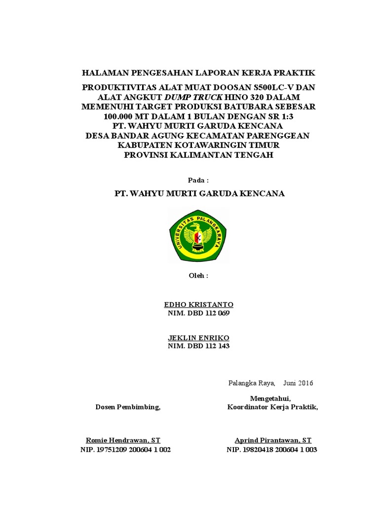 Produktivitas Alat Muat dan Angkut Batubara | PDF