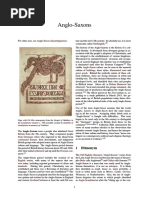History of the Angles Tribe | PDF | Anglo Saxon England | Late Antiquity