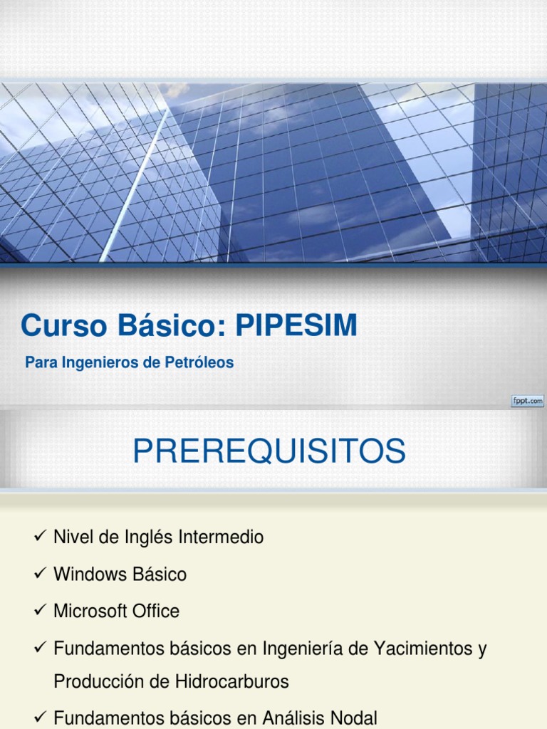 Pipesim - Curso | PDF | Bomba | Ingeniería mecánica