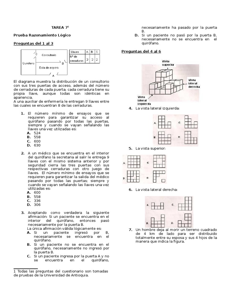 Examen de Admision Universidad de Antioquia | PDF | Fracción ...