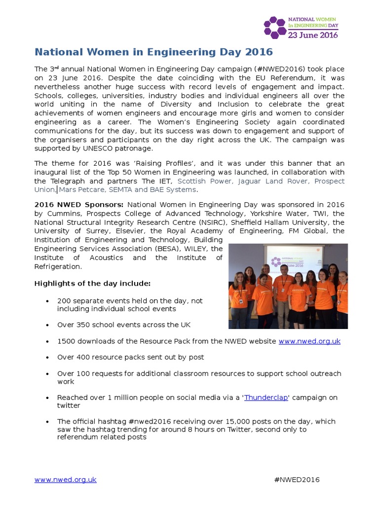 NWED 2016 Highlights | PDF | Hashtag | Public Sphere