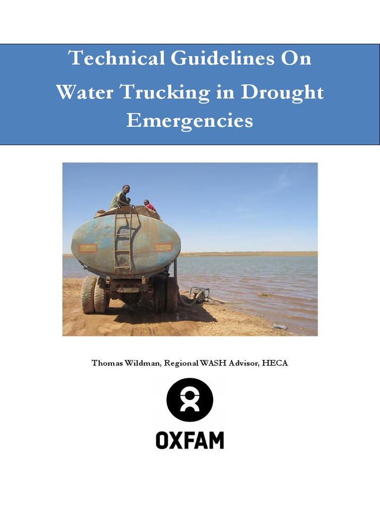 Emergency Water Trucking Guidelines | PDF | Hygiene | Water