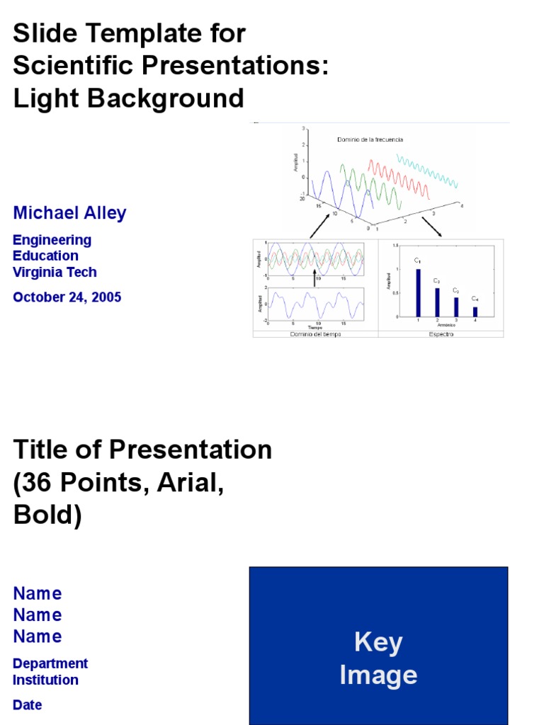 Scientific Presentation Slide Template | PDF | Thermocouple ...