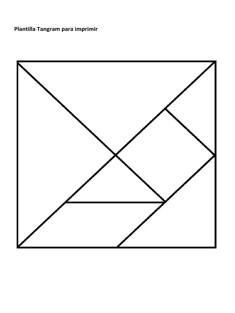 Plantilla Tangram para Imprimir | PDF