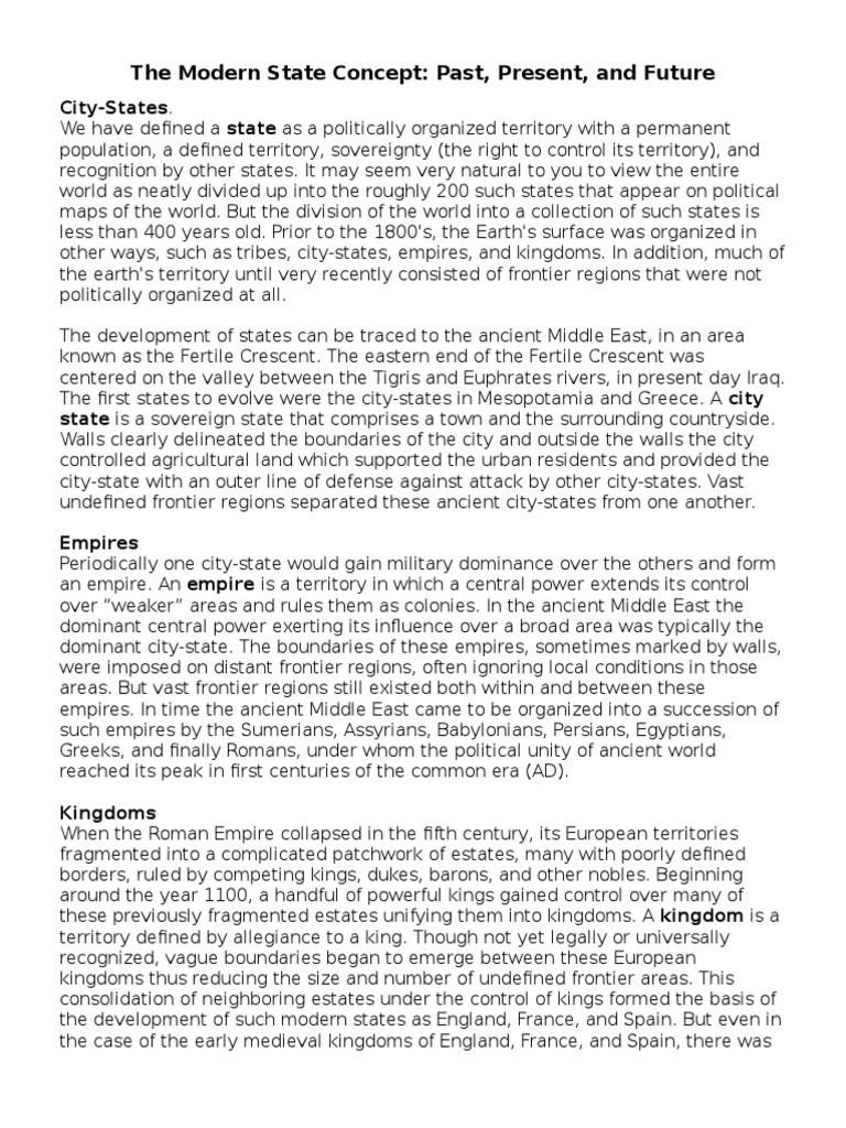 Reading - History of Modern State | PDF | Nation | Colonialism