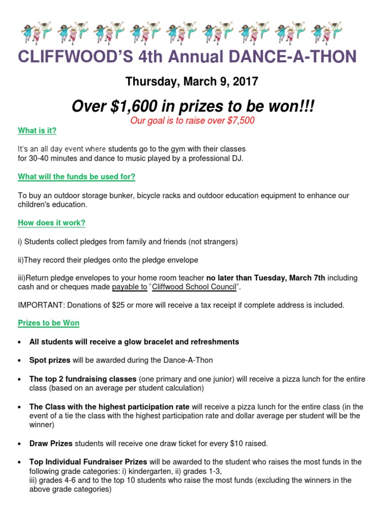 Dance A Thon Poster | PDF | Government Finances | Taxes