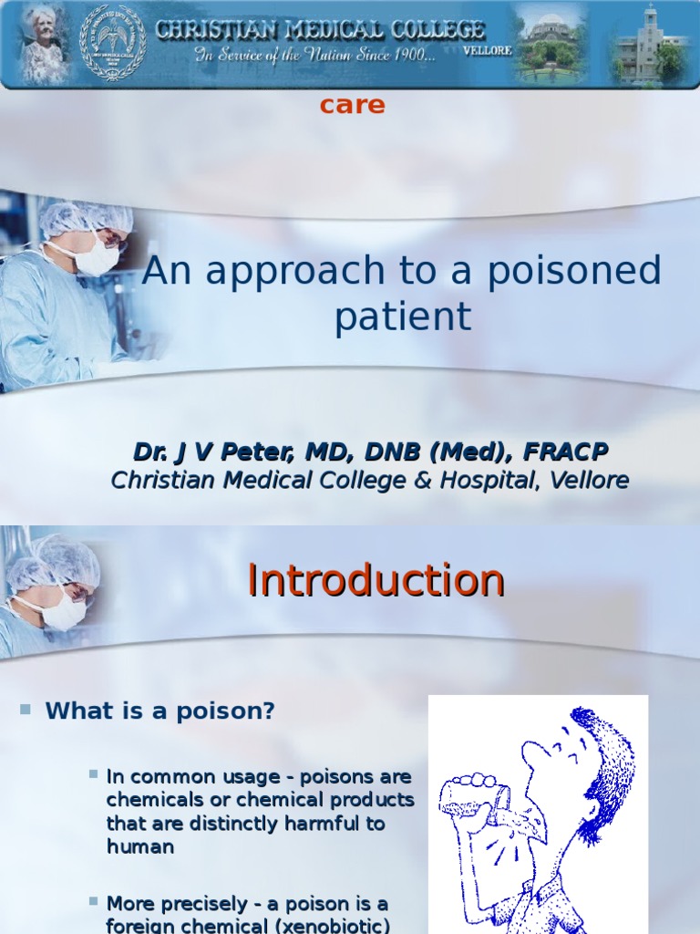 An Approach to Diagnosing and Managing Poisoned Patients: Key Concepts ...