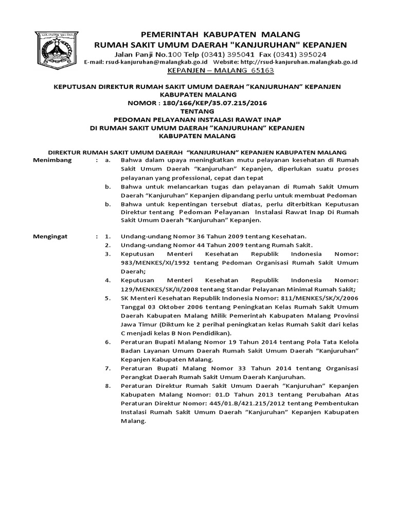 SK Pemberlakuan | PDF