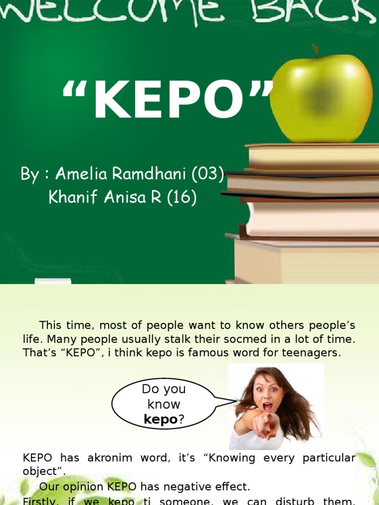 "KEPO": By: Amelia Ramdhani (03) Khanif Anisa R | PDF