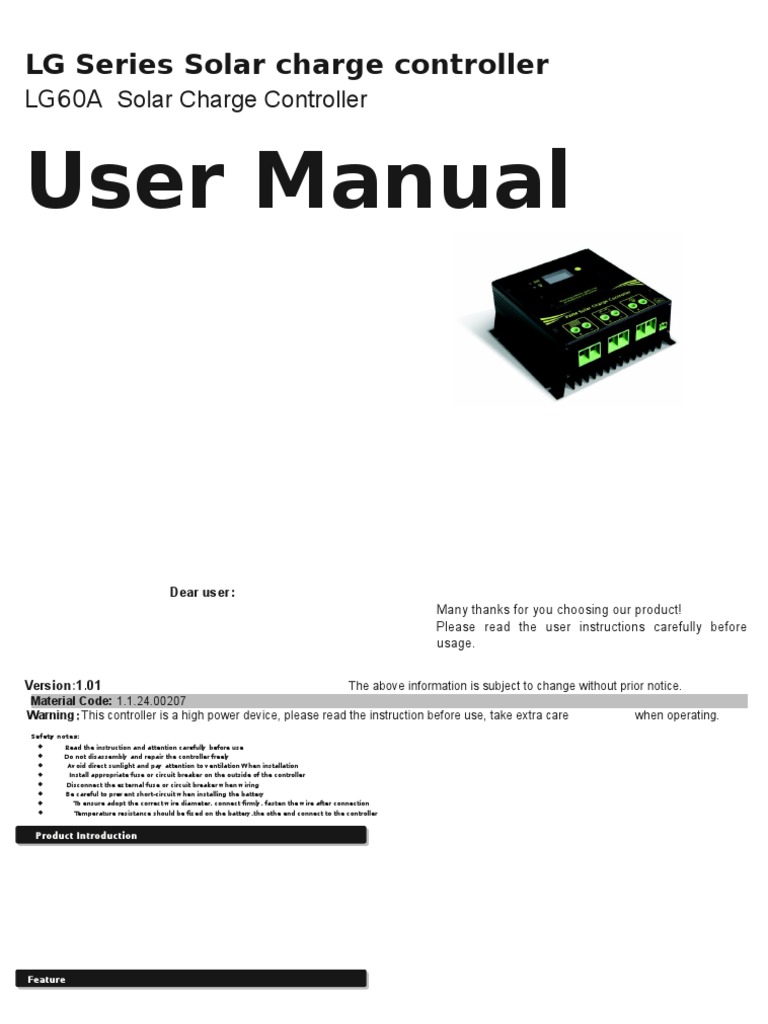 Manual Controlador Solar Srne Sr Lg 48 60 | Photovoltaics | Solar Panel