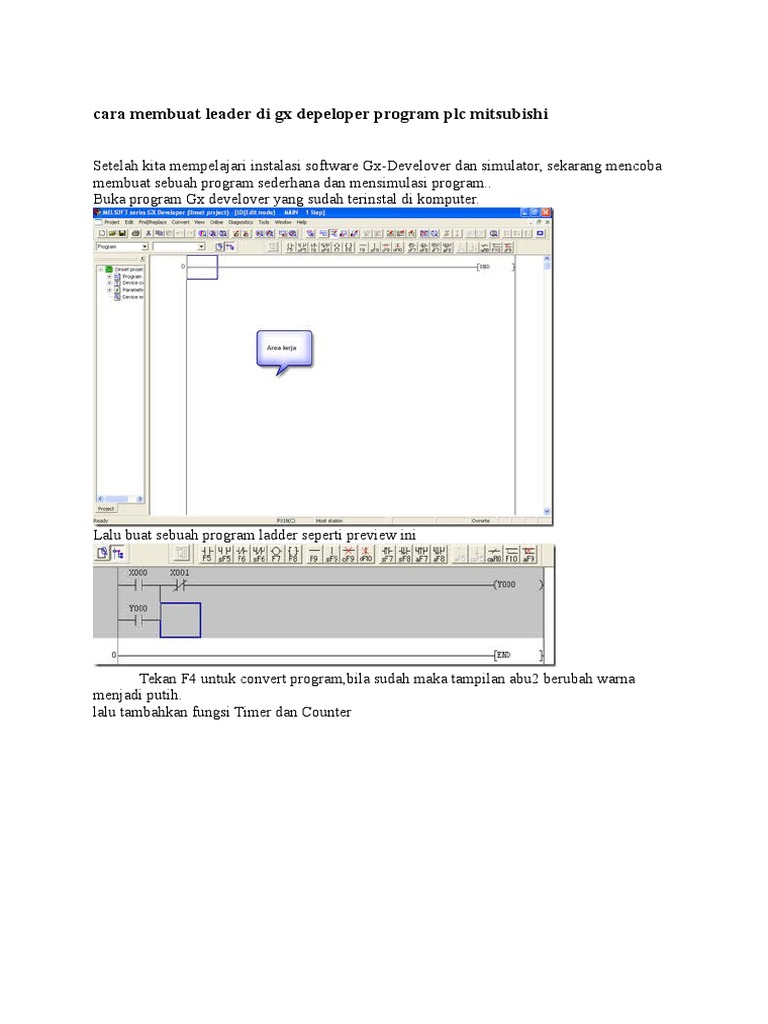 Panduan Membuat Program PLC di GX Developer | PDF | Teknologi & Rekayasa