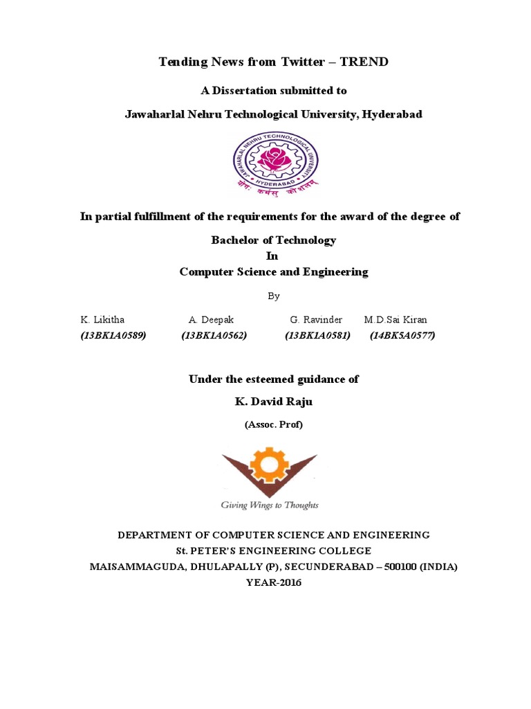 Certificate Page & Acknowledgement | PDF | Thesis | Titles