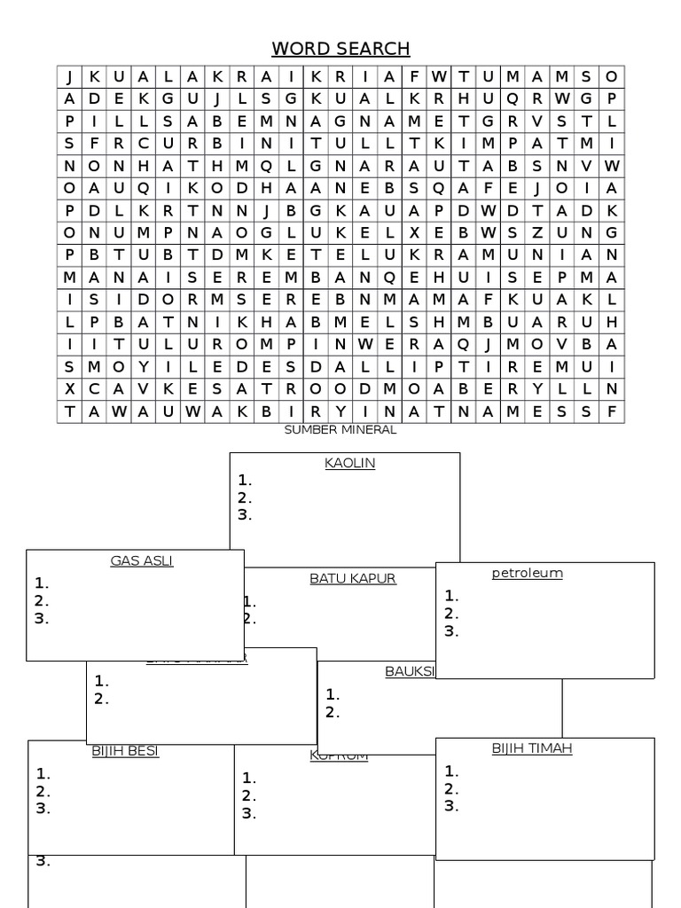 Word Search f3 | PDF