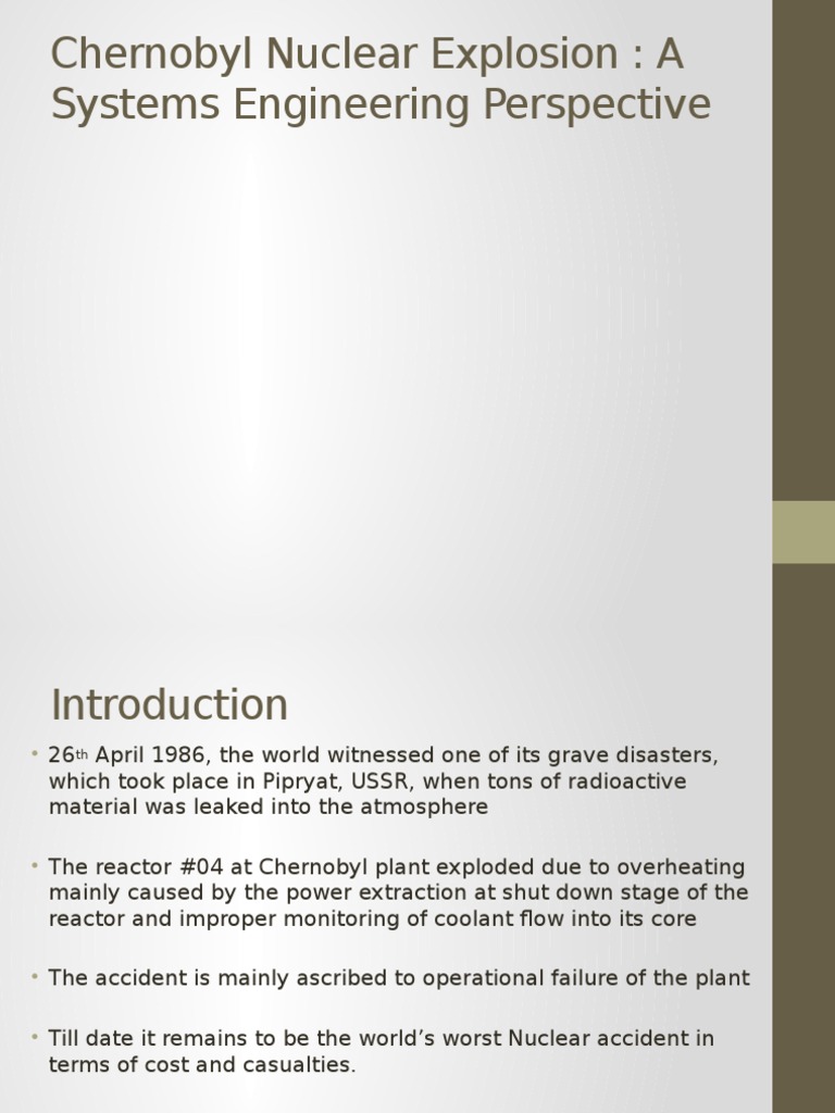 Chernobyl Nuclear Explosion | PDF