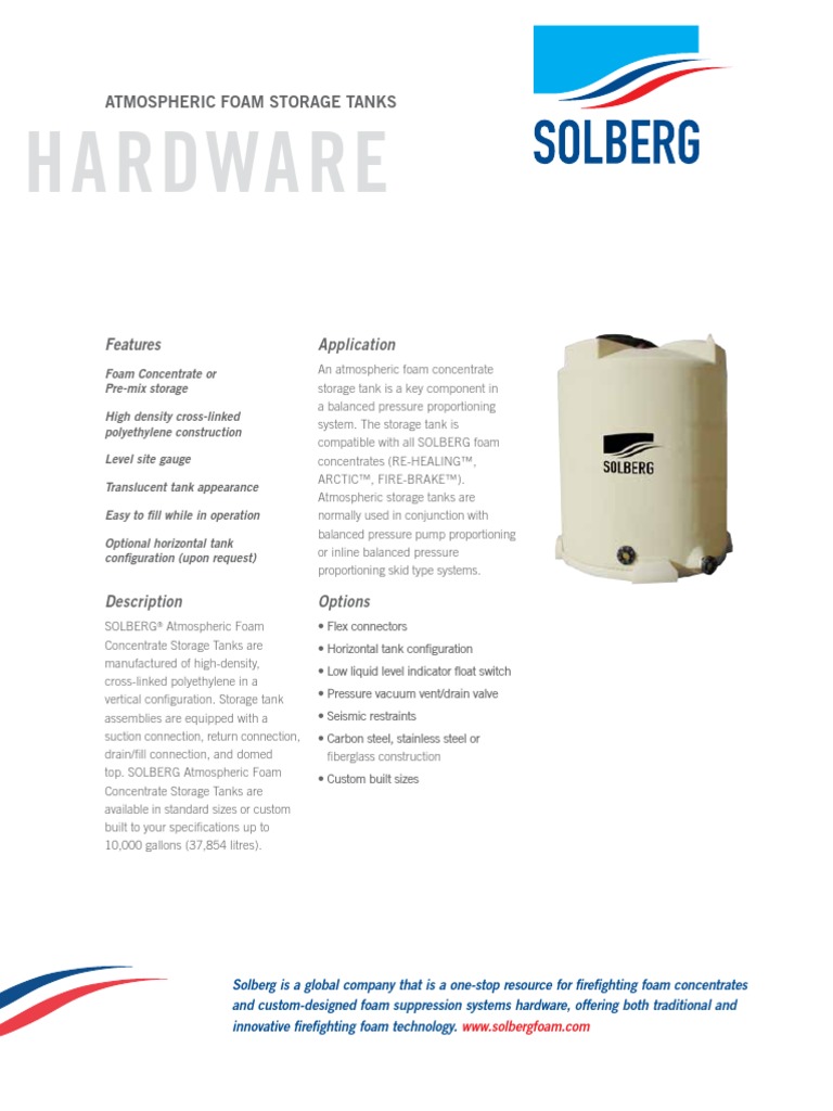 Atmospheric Tanks F 2011016 | PDF | Gallon | Foam