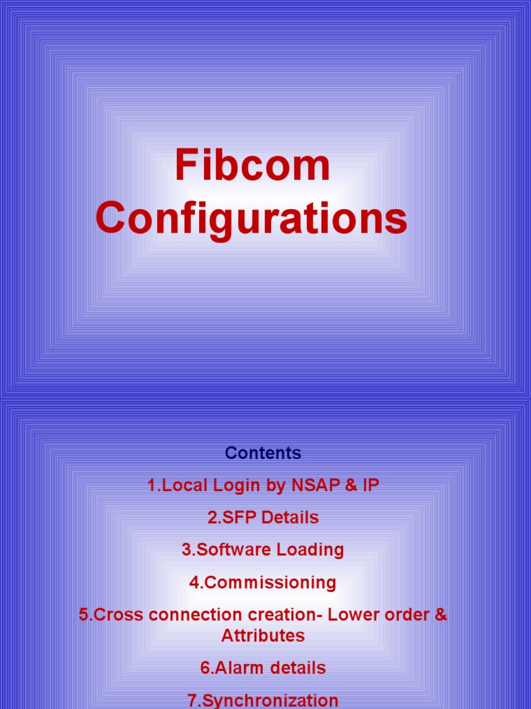Fibcom Configuration Guide | PDF | Computing | Areas Of Computer Science