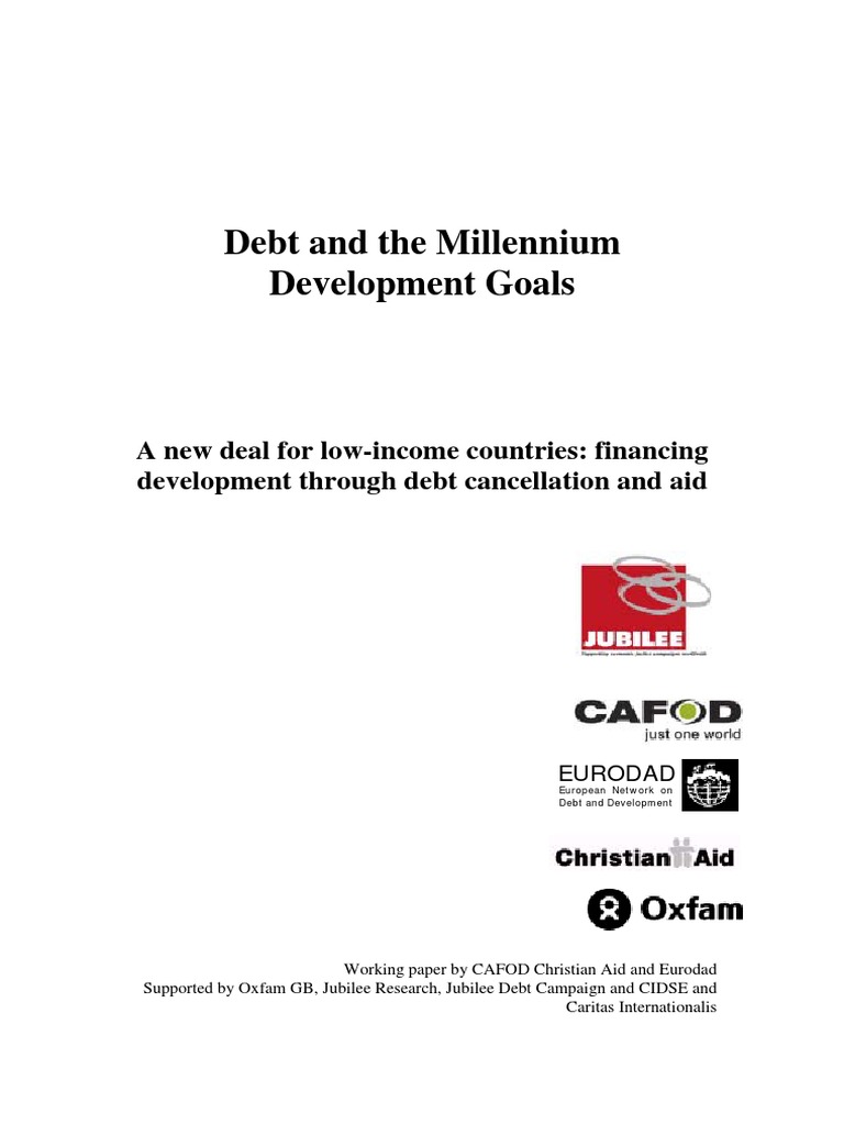Debt Relief for Millennium Goals | PDF | Millennium Development Goals ...
