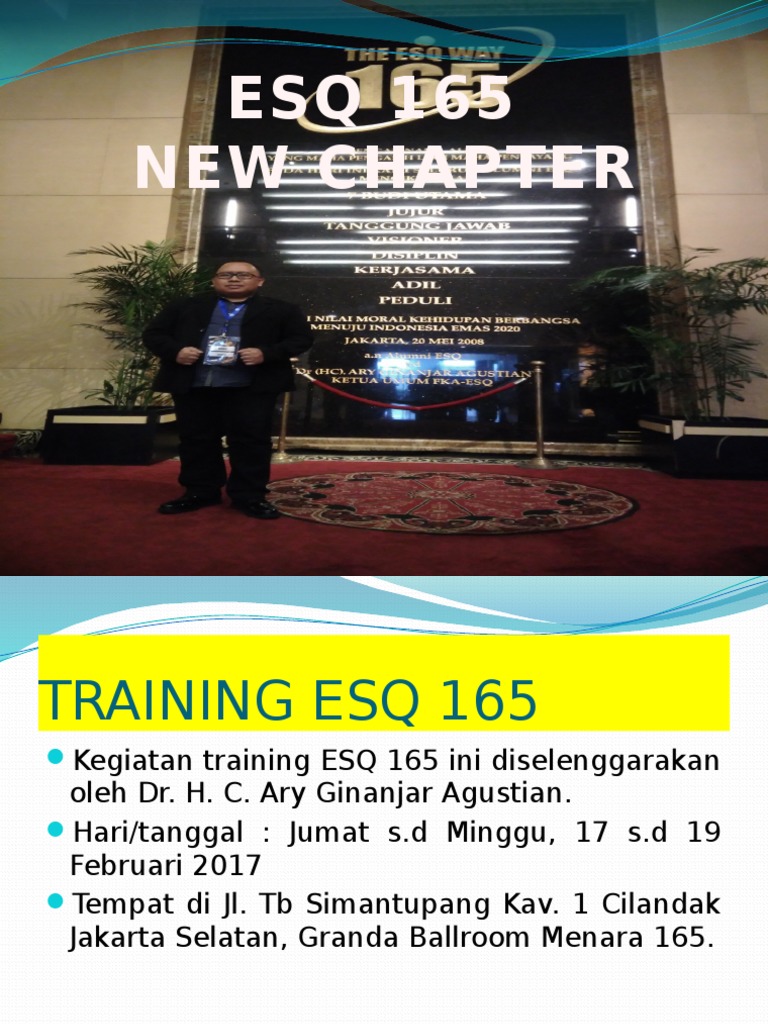 Training ESQ 165 oleh Ary Ginanjar | PDF