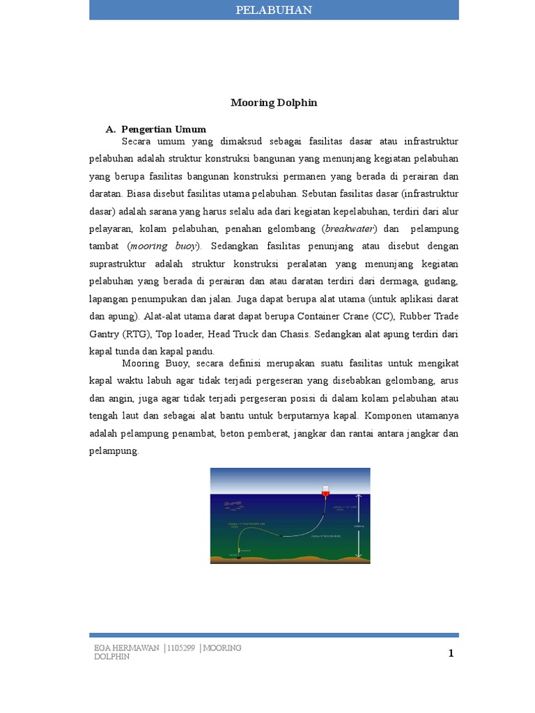 Pengertian dan Jenis Mooring Dolphin | PDF