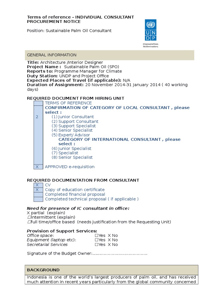 TOR-Interior Designer | PDF | Specification (Technical Standard ...