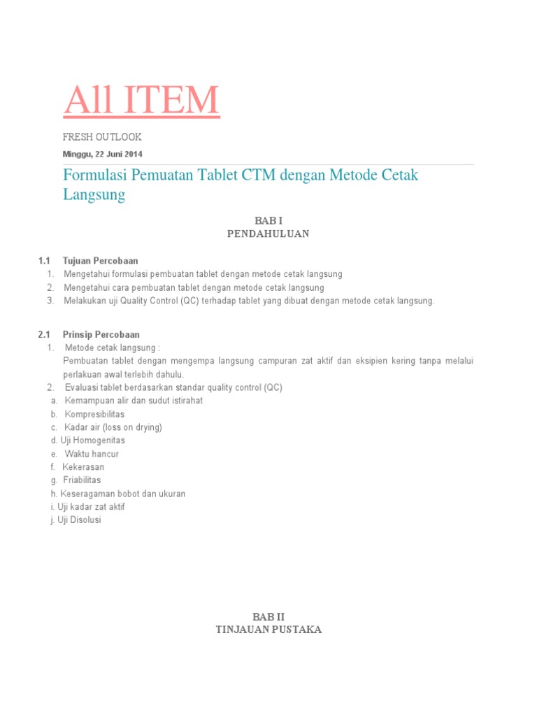 CTM 1 | PDF