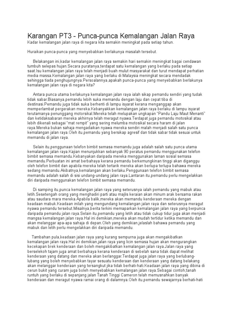 Karangan PT3 | PDF