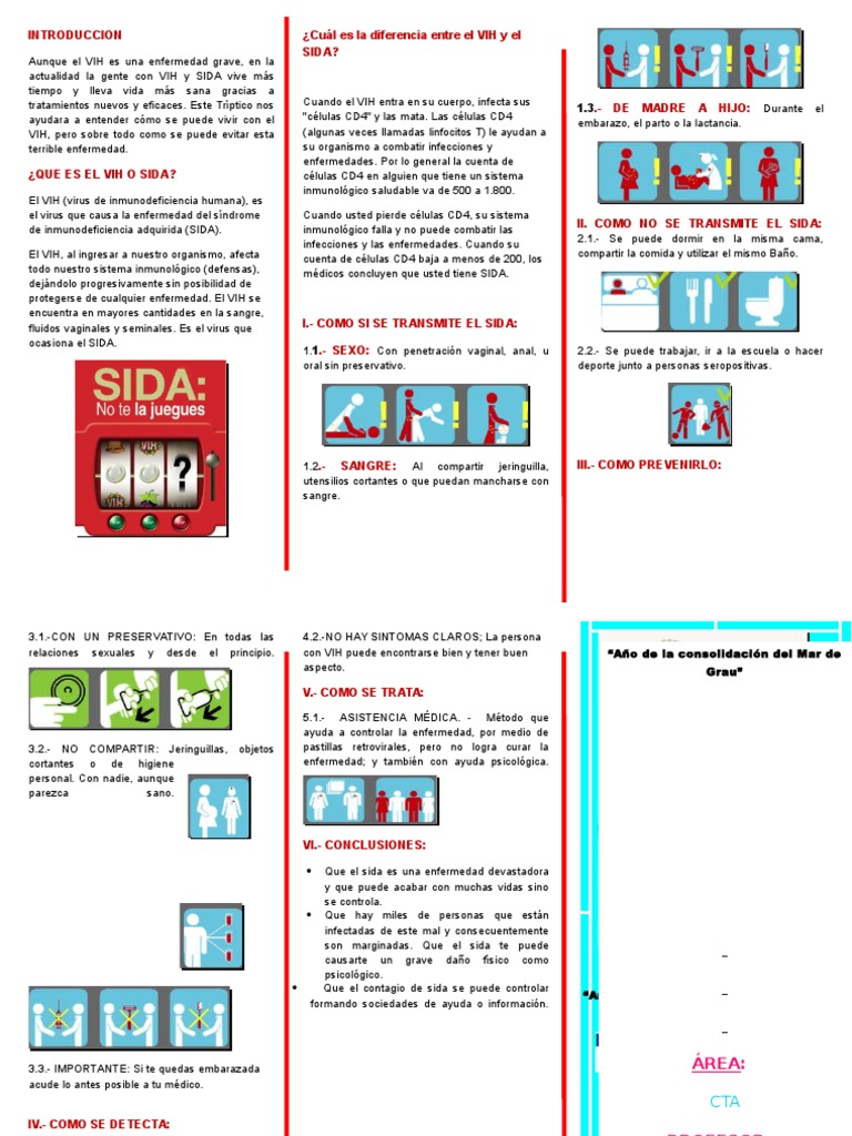 Triptico Sida | PDF