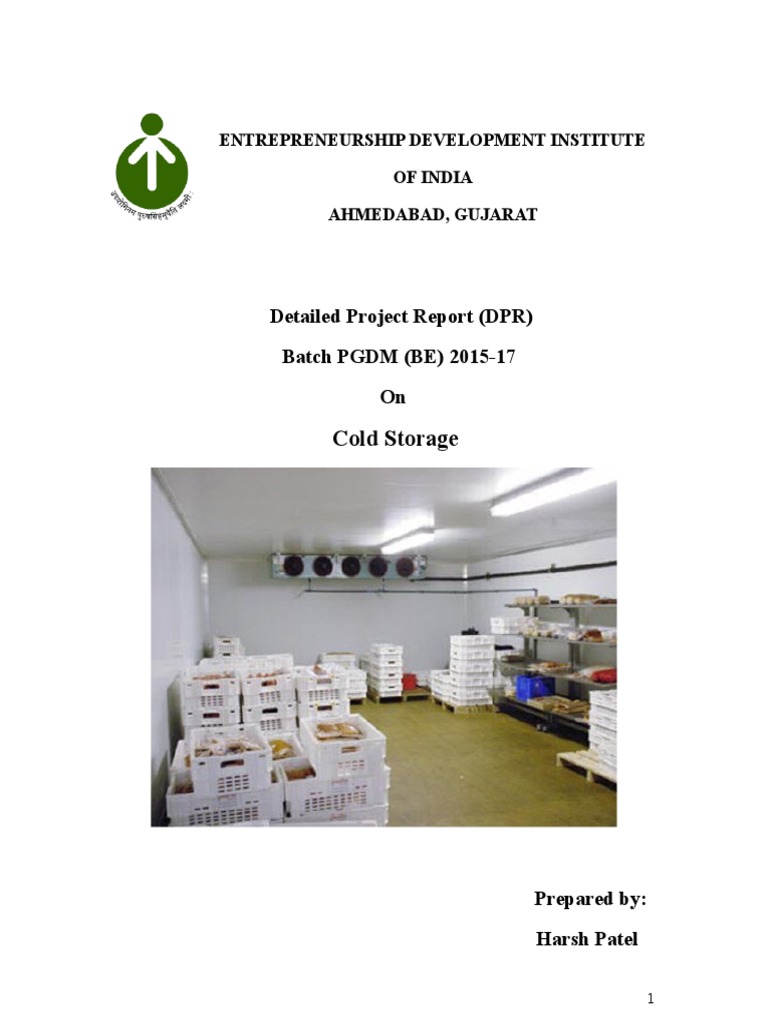 Cold Storage | PDF | Refrigeration | Warehouse