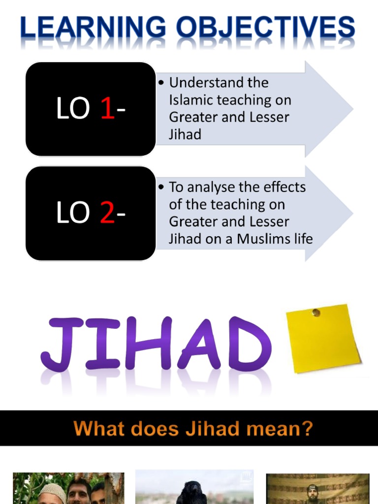Greater and Lesser Jihad Powerpoint | PDF | Jihad | Religious Comparison