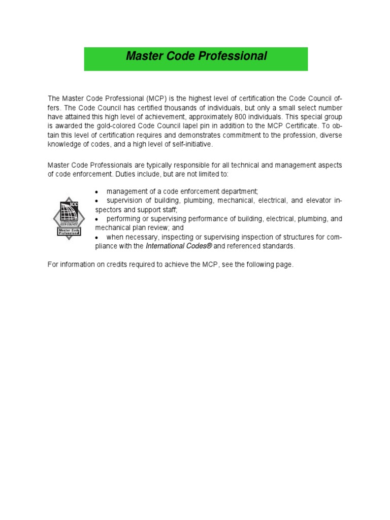 Master Code Professional | PDF | Inspector | Business