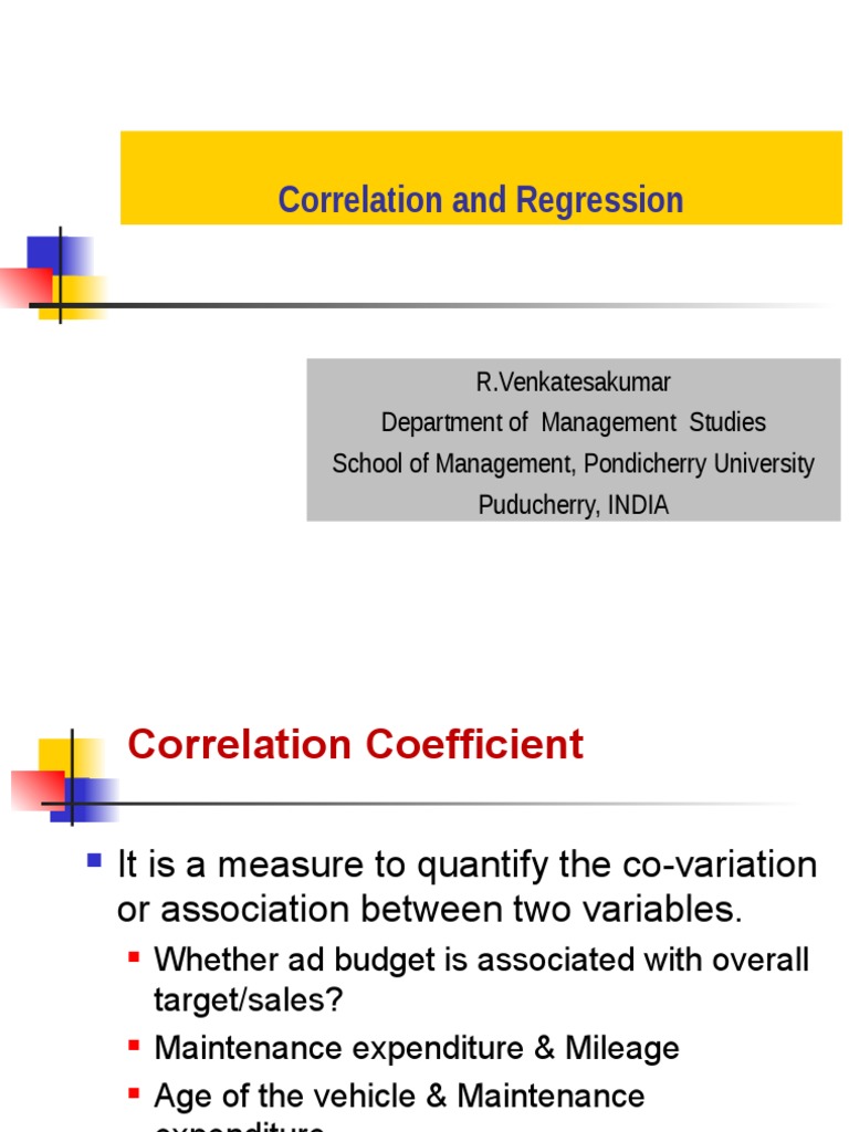 Session-Correlation and Regression | Download Free PDF | Errors And Residuals | Correlation And ...