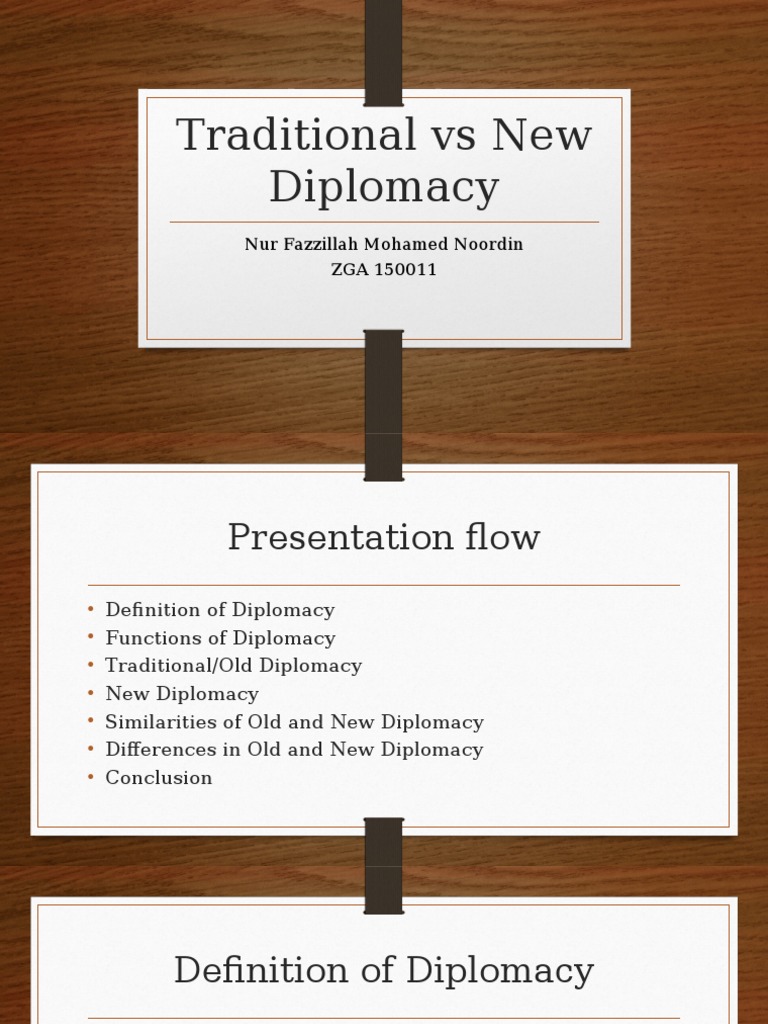 Old vs New Diplomacy Explained | PDF | Diplomacy | Non Governmental ...
