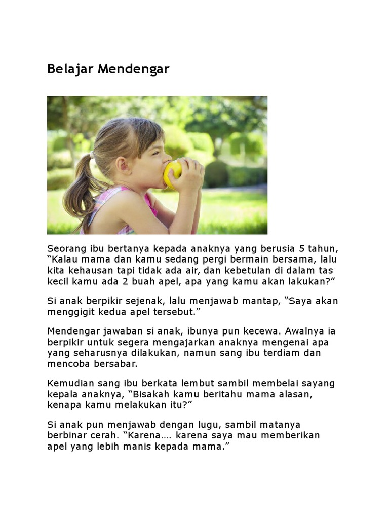 Belajar Mendengar | PDF | Pengembangan Diri