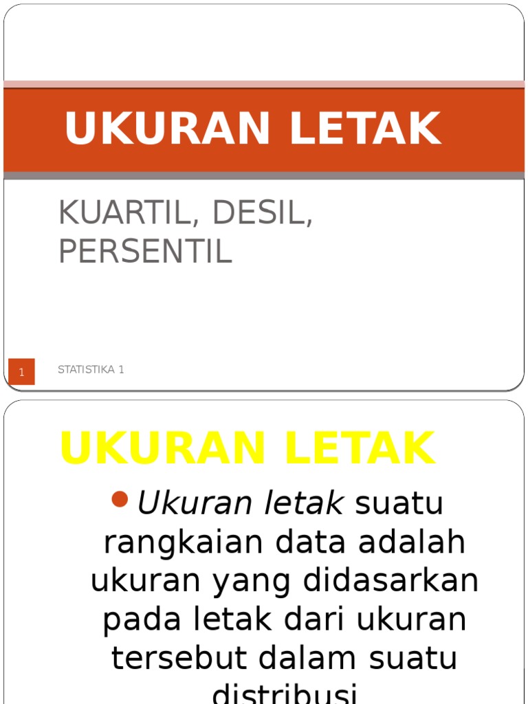 Ukuran Letak: Kuartil, Desil, Persentil | PDF
