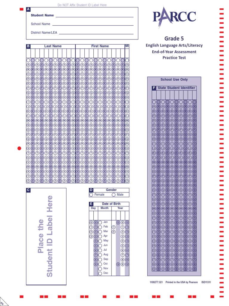 5th Grade Ela Practice Test | PDF | Poetry | Languages