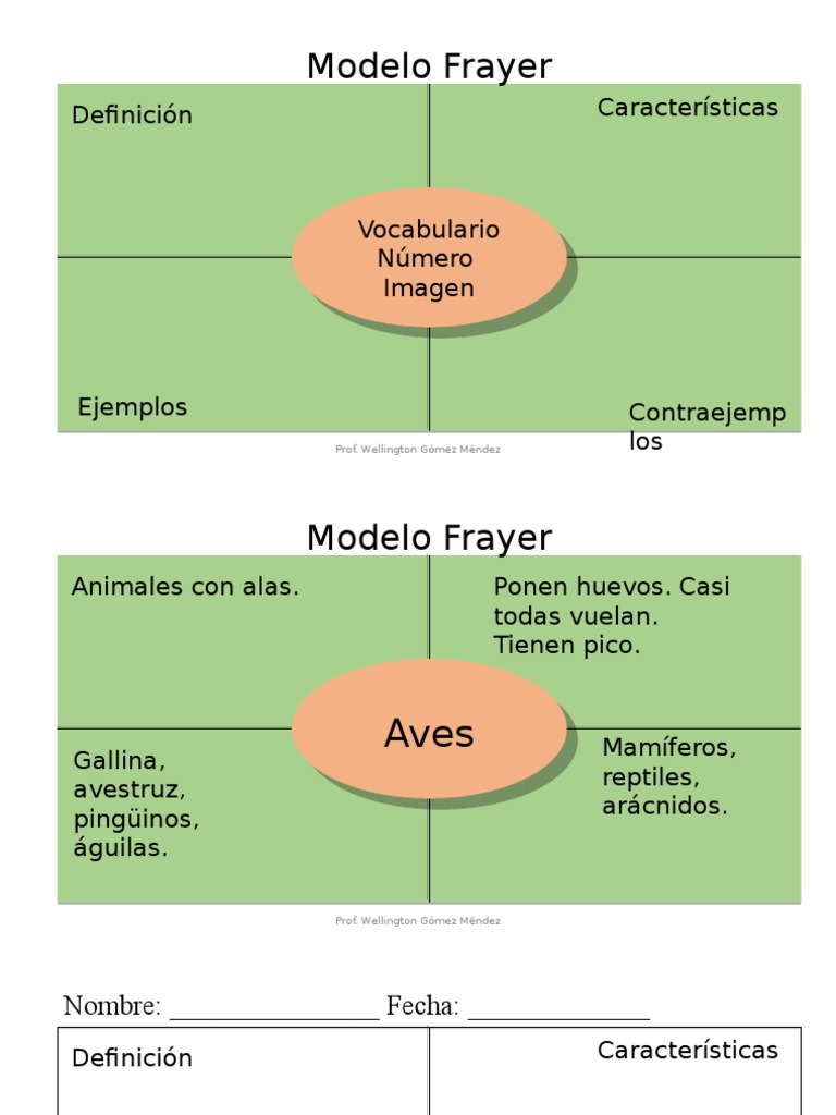Modelo de Frayer en Educación | PDF