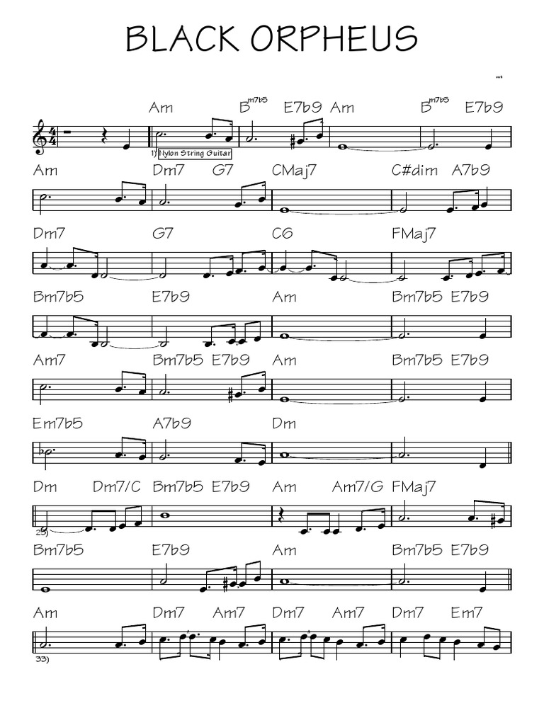 Black Orpheus in La | PDF | Guitar Family Instruments | Guitars