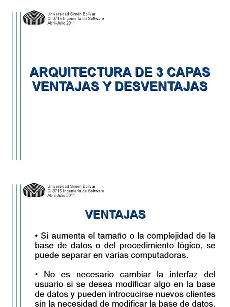 Presentacion Modelo 3 Capas | PDF