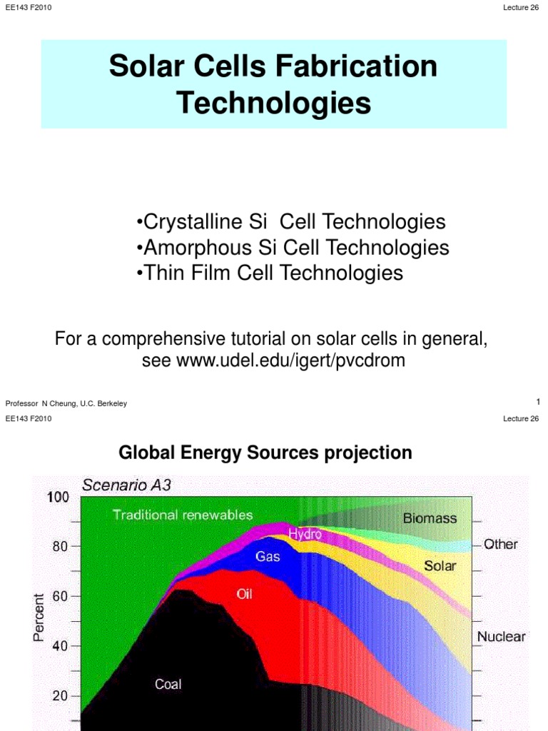 Solar Cells Manufacturing | PDF | Solar Cell | Silicon