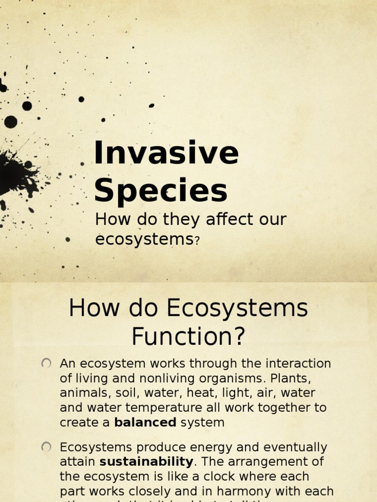 invasive species ppt | Invasive Species | Introduced Species