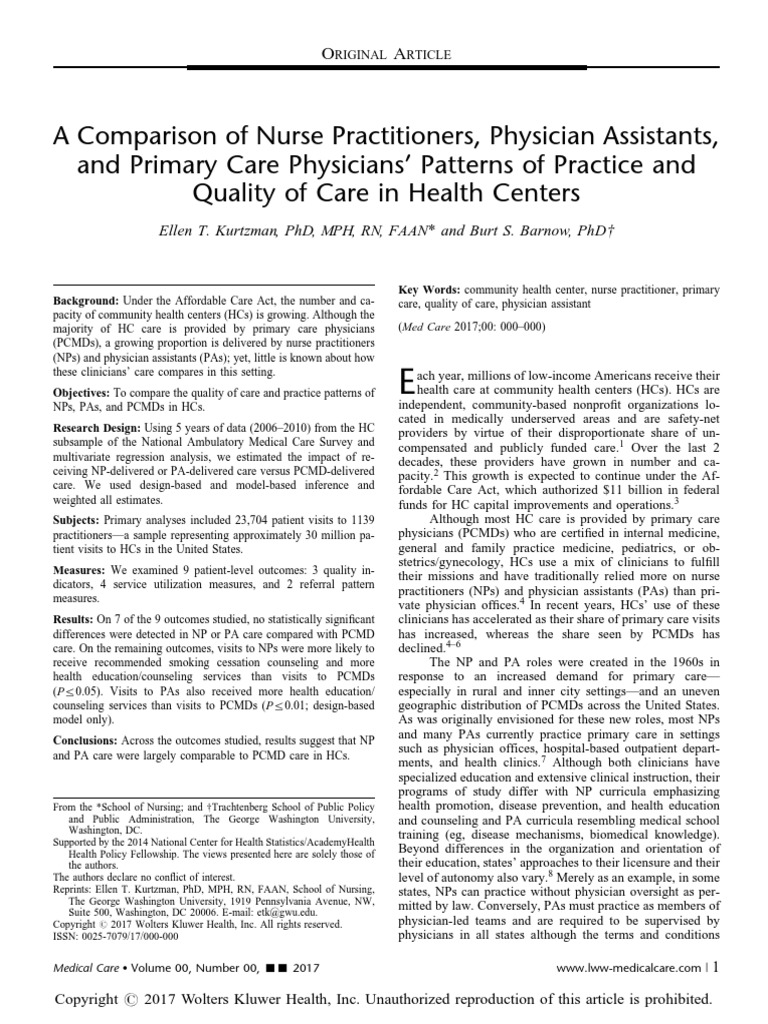 Nursing Healthcare | PDF | Health Care | Variance