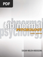Abnormal Psychology 10th Edition PDF | PDF | Mental Disorder ...