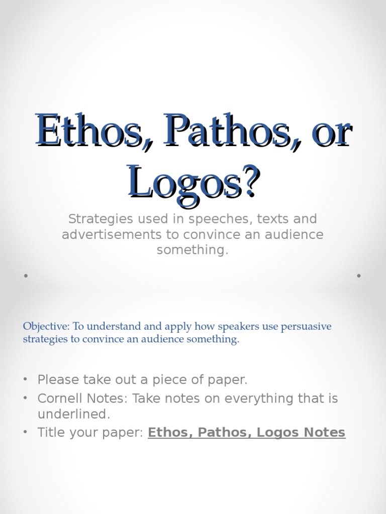 Ethos Pathos Logos Introduction | PDF | Logos | Propositional Attitudes